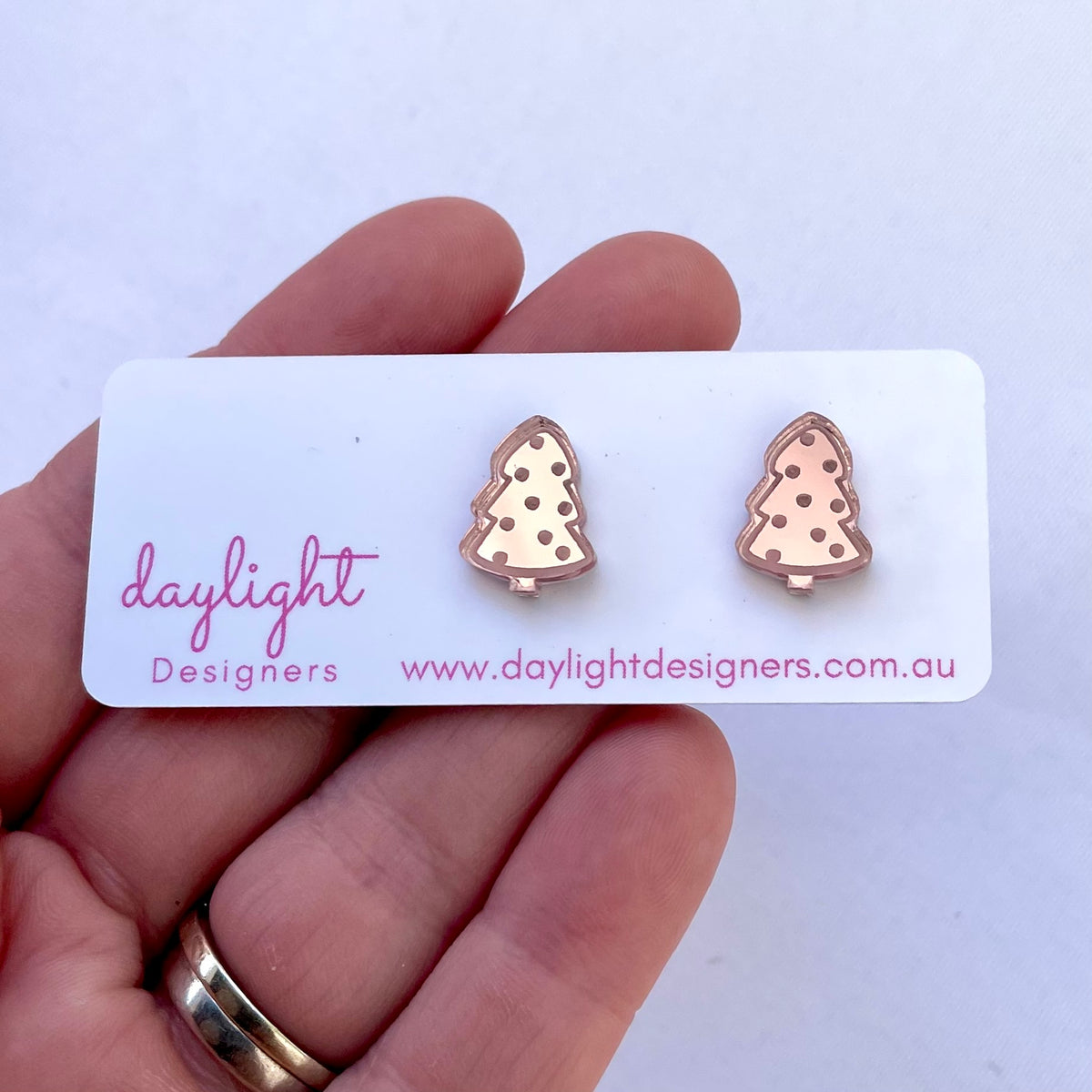 CHRISTMAS TREE STUD SMALL - 3 COLOURS AVAILABLE – Daylight Designers